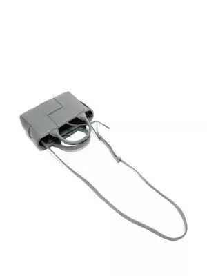 Bottega Veneta Intrecciato Arco Handbag - Grey