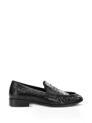 STRATEGIA SHOES Snakeskin-effect Loafers