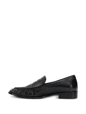 STRATEGIA SHOES Snakeskin-effect Loafers