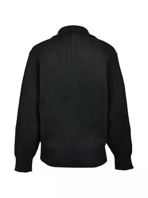 BREATH Drivers Ribbed-knit Zip-up Cardigan