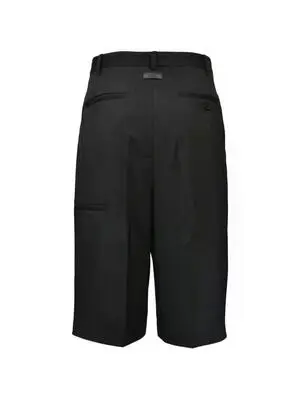 BREATH Wide Pleated Shorts - Black
