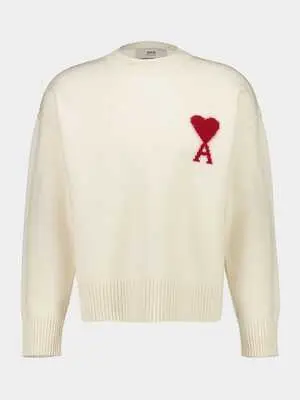 AMI Paris De Coeur Crewneck Sweater