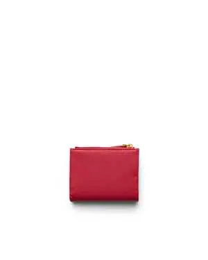 Prada Small Saffiano Leather Wallet - Fiery Red