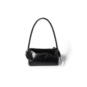 Miu Miu Shiny Leather Pouch - Black