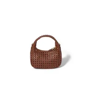 Miu Miu Wander Woven Leather Bag - Oak