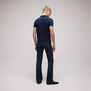 Gucci Cotton Jersey Polo Shirt With Web - Blue
