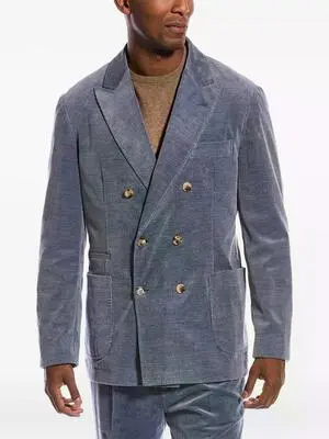 Brunello Cucinelli Double-breasted Corduroy Suit