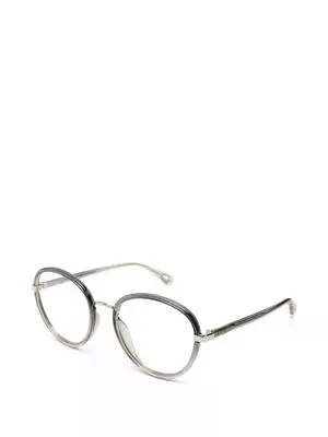 Chloé Round-frame Glasses - Grey
