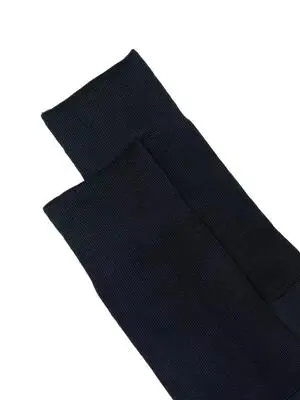 Zegna Knee High Socks - Blue
