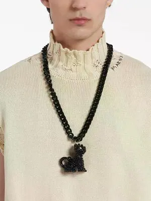 Marni Dog Motif Charm Necklace