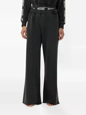 Moschino Wide-leg Cotton Track Trousers