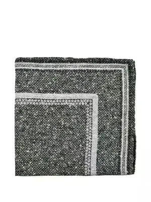 Brunello Cucinelli Marl-effect Border-print Handkerchief