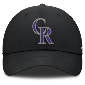 Nike Colorado Rockies Club Dri-fit Mlb Adjustable Hat - Black