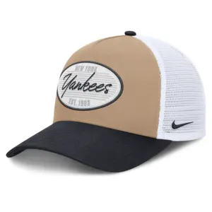 Nike New York Yankees Mlb A-frame Trucker Adjustable Hat - Brown
