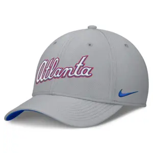 Nike Atlanta Braves City Connect Rise Dri-fit Mlb Cap - Grey