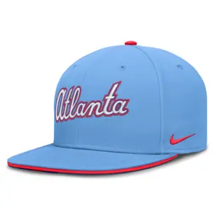 Nike Atlanta Braves City Connect True Dri-fit Mlb Fitted Cap - Blue