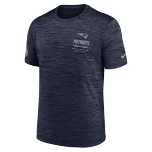 Nike New England Patriots Sideline Team Issue Velocity Dri-fit Nfl T-shirt - Blue