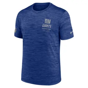Nike New York Giants Sideline Team Issue Velocity Dri-fit Nfl T-shirt - Blue