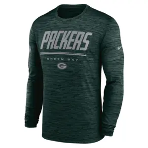 Nike Bay Packers Long Sleeve Performance T-shirt - Green
