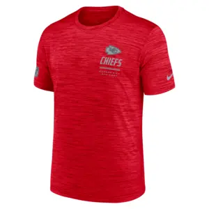 Nike Kansas City Chiefs Sideline Team Issue Velocity Dri-fit Nfl T-shirt - Red