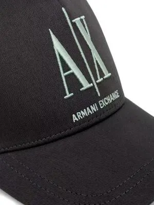 Armani Exchange Logo Baseball Cap - Black
