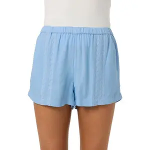 O'Neill Farren Linen Blend Shorts - Blue Glass