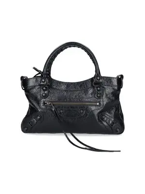 Balenciaga Le City First Shoulder Bag Black