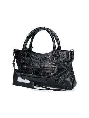 Balenciaga Le City First Shoulder Bag - Black