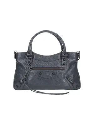 Balenciaga Le City First Shoulder Bag Gray
