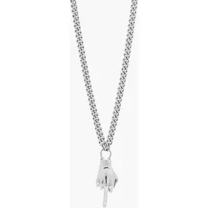 YOJ Attitude Pendant Necklace - Silver