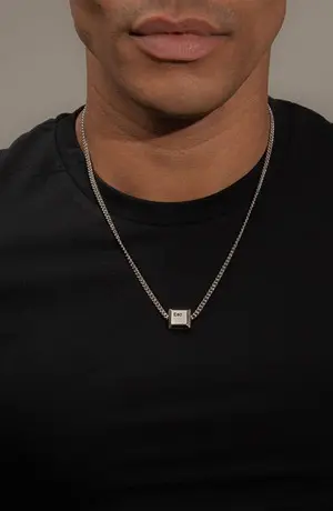 YOJ Plated Esc Pendant Necklace