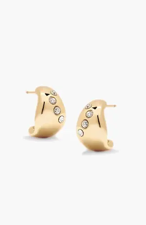 YOJ Remeni Crystal Hoop Earrings