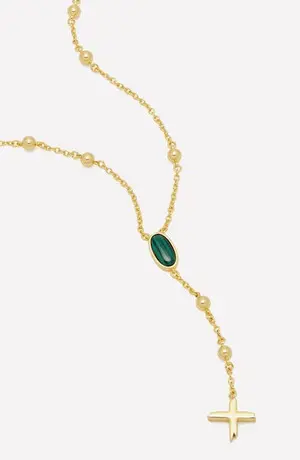 YOJ Rosary Lariat Necklace