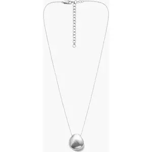 YOJ Luna Dome Pendant Necklace - Silver