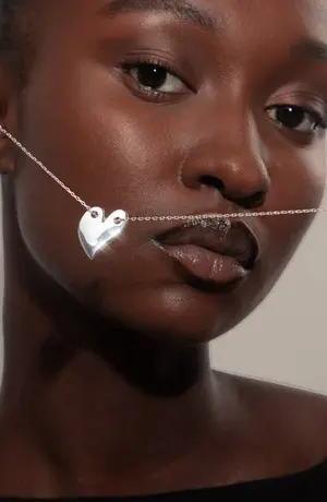 YOJ Heart Shaped Pendant Necklace