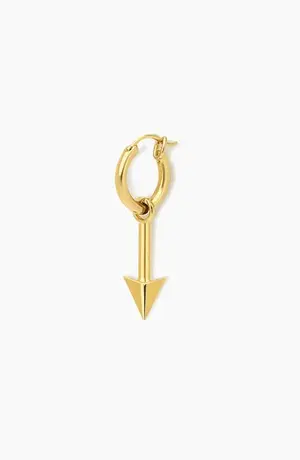 YOJ Arrow Charm Hoop Earring