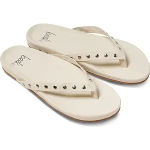 Beek Tringa Flip Flop Vanilla Silver