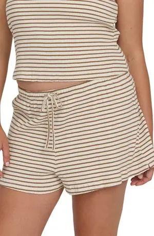 BILLABONG Striped Cotton Blend Shorts