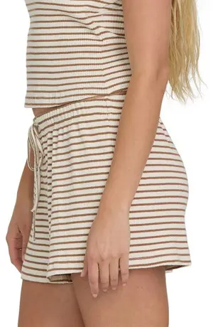 BILLABONG Striped Cotton Blend Shorts