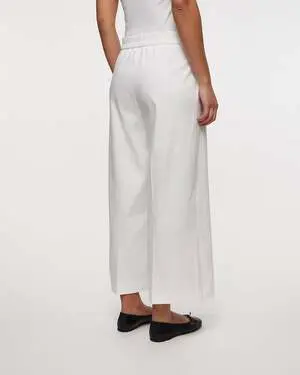 JOSEPH Trousers Temple Light Gabardine Stretch - Ivory