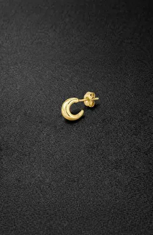 YOJ Alto Single Hoop Earring - Gold