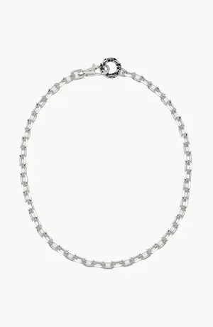 YOJ Ring X-large Chain Necklace - Silver