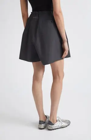 MAISON MARGIELA Raw Hem Wide-leg Shorts