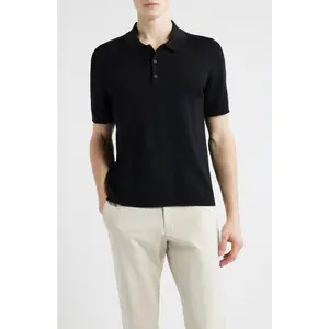 Open Edit Half Placket Polos For Men