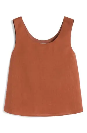 MM BY MAX MARA Dorico Linen Canvas Top