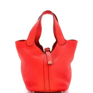 Hermès Picotin Lock Bag Clemence Pm - Red