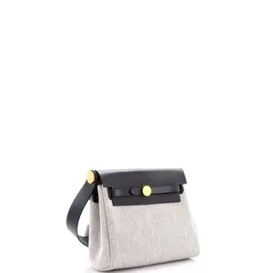 Hermès Herbag Zip Toile And Leather 20 - Noir