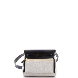 Hermès Herbag Zip Toile And Leather 20 - Noir