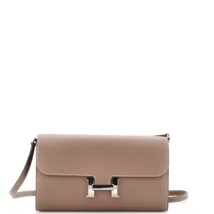 Hermès Constance To Go Wallet Epsom Etoupe