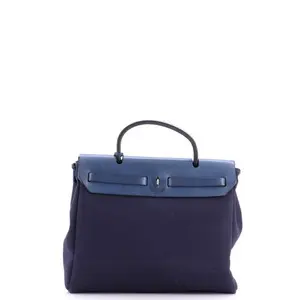 Hermès Herbag Toile And Leather Pm